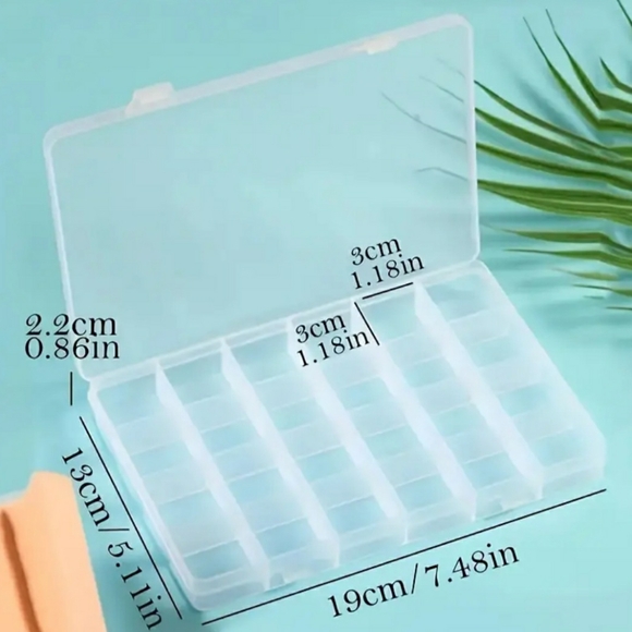 BOUTIQUE | Storage & Organization | New 24 Slot Jewelry Clear Plastic ...